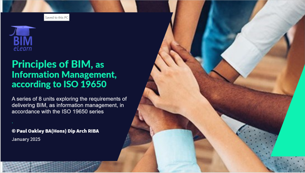 Principles of BIM incorporating the ISO 19650 Series (2025) – BIMeLearn.com